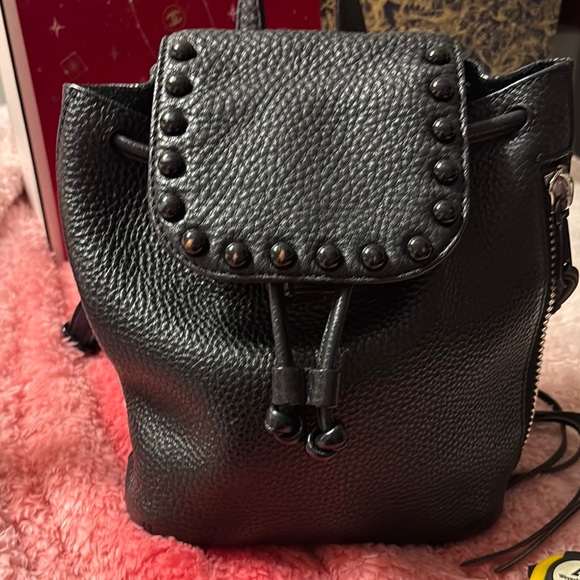 Rebecca Minkoff | Bags | Rebecca Minkoff Black Studded Leather Mini ...